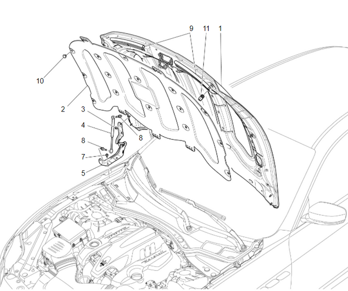 2017 Maserati Ghibli Hood Replacement Parts — Miller Motorcars Boutique