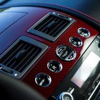 Aston Martin Vantage Red Carbon Fiber Instrument Center Panel — Miller ...