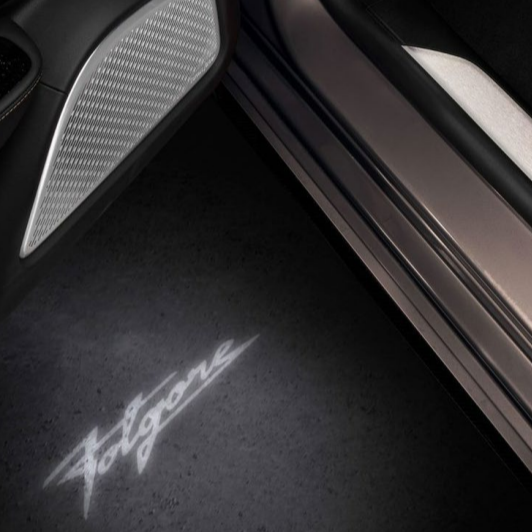 Maserati Courtesy Lights With Folgore Logo — Miller Motorcars Boutique