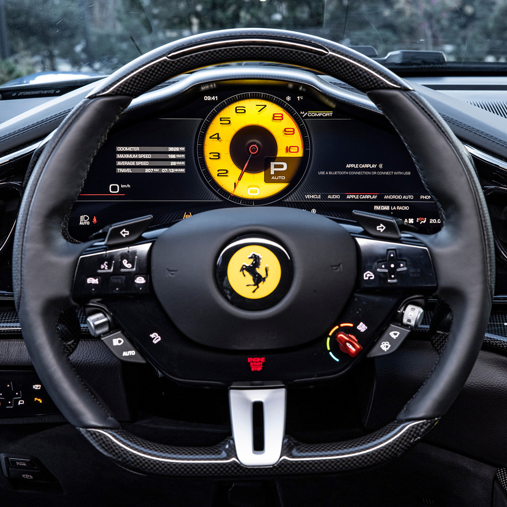 Ferrari Purosangue Carbon Fiber Steering Wheel — Miller Motorcars Boutique