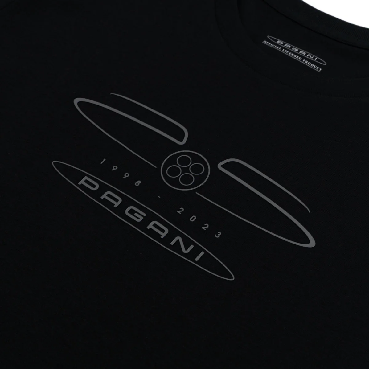 Pagani 25th Anniversary Logo Black Shirt — Miller Motorcars Boutique