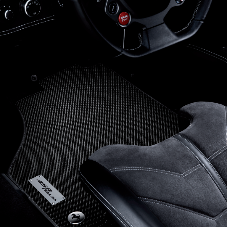 Ferrari 458 Italia Genuine Carbon Fiber Floor Mats — Miller Motorcars ...