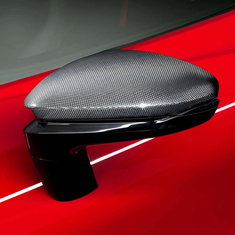 Ferrari SF90 Carbon Fiber Side Mirrors Caps — Miller Motorcars Boutique
