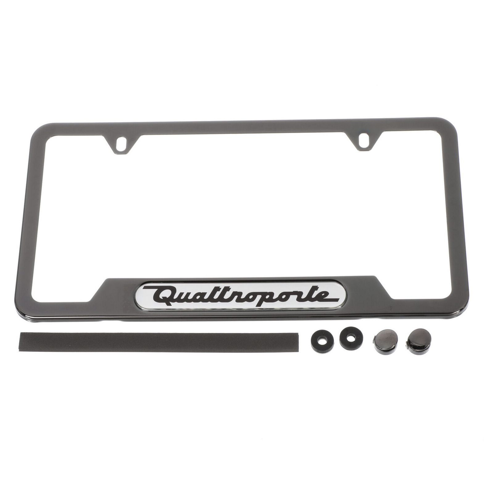 Maserati Quattroporte Black Pearl License Plate Frame — Miller ...