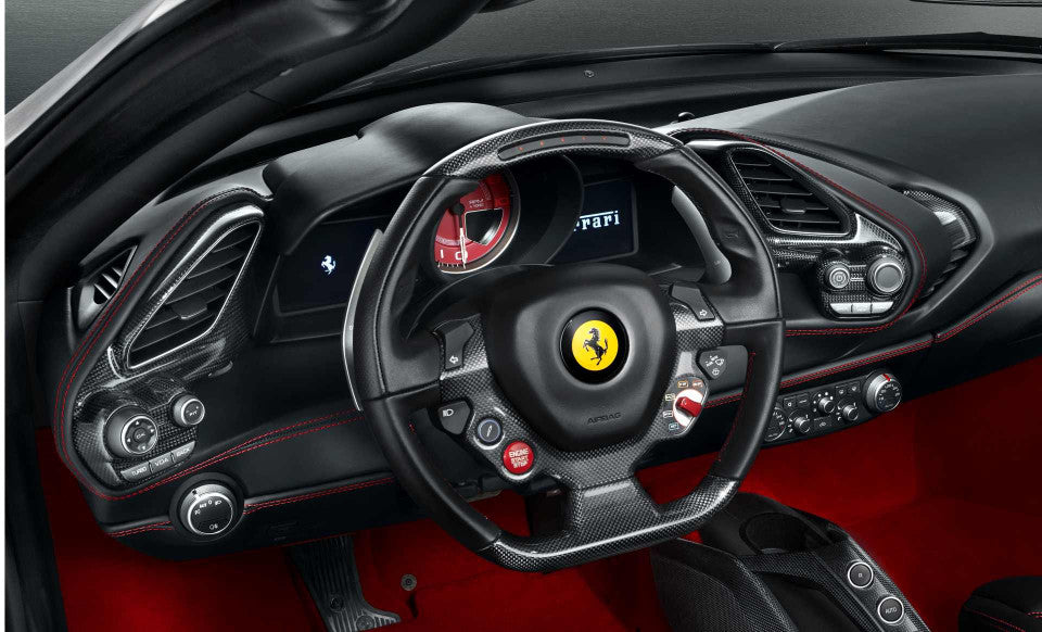 Ferrari 488 Carbon Fiber Dashboard Accents – Miller Motorcars Boutique