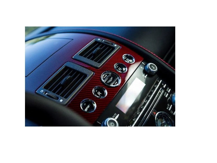 Vantage Red Carbon Fiber Instrument Center Panel — Miller Motorcars ...