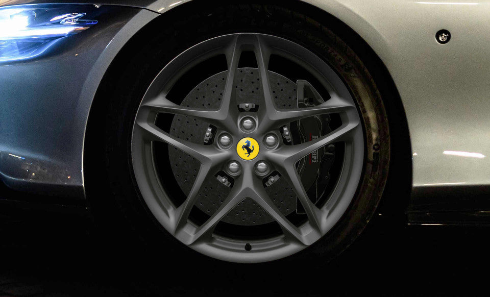 Ferrari Roma 20" Cast Wheels, Liquid Silver & Matte Grigio Corsa ...