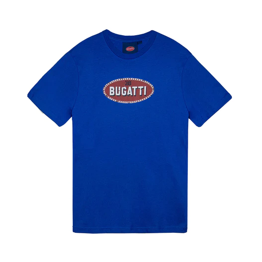 Bugatti Vintage Logo Blue Shirt — Miller Motorcars Boutique